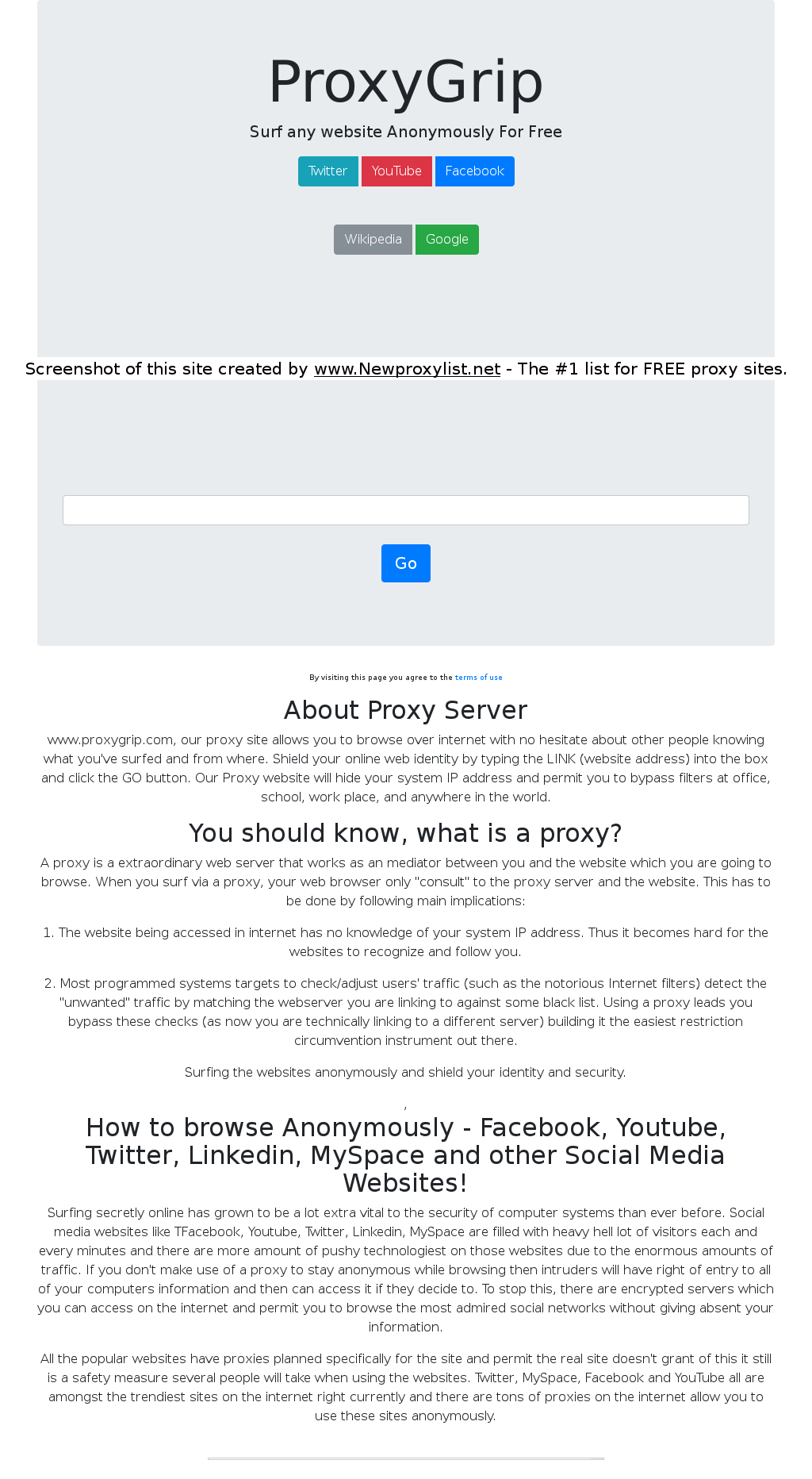 Proxy Site